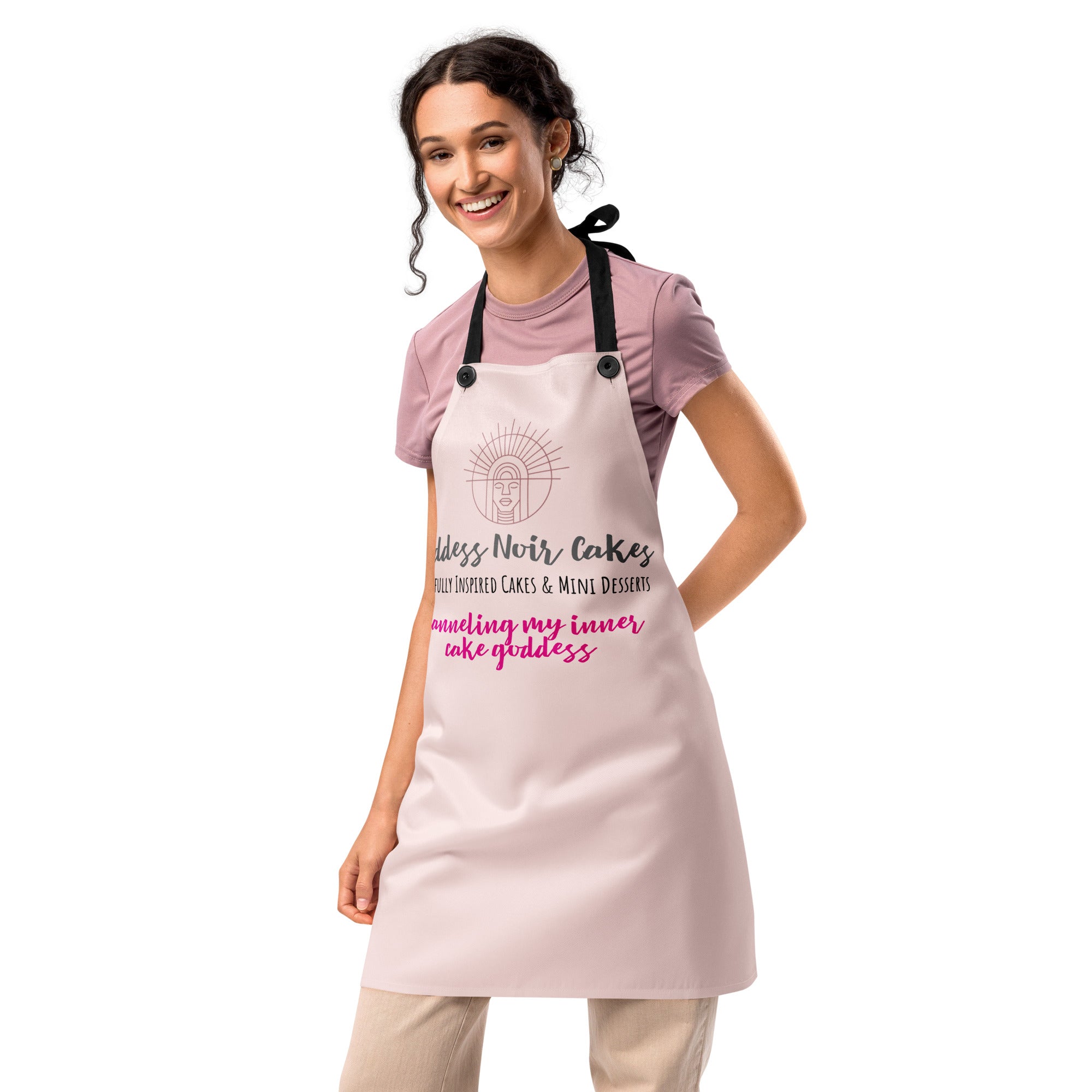 Channeling your inner cake goddess Apron – Goddess Noir Cakes
